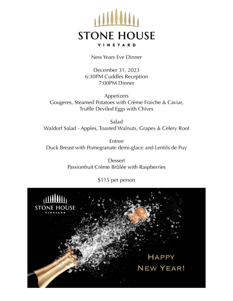 Reservations & Events – Stonehouse Vineyard